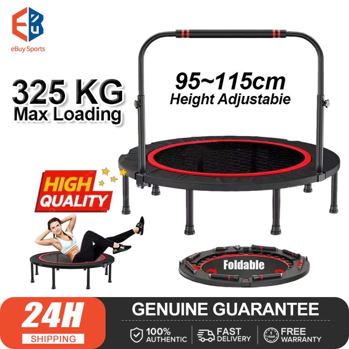 Trampoline For Kids Foldable Indoor Jumping 325KG Trampoline 40/45/48 ...
