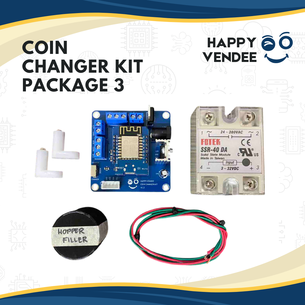 Happy Vendee DIY Coin Changer Full Kit Set for Pisonet & Vendo Machines ...