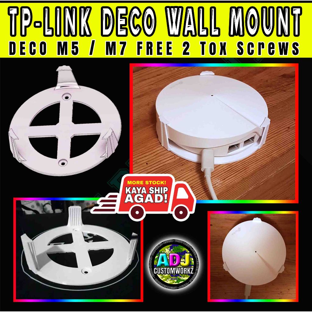 TP LINK Deco M5 M7 Ceiling Wall Mount REMODEL STURDY GRIP FREE 2 Tox ...