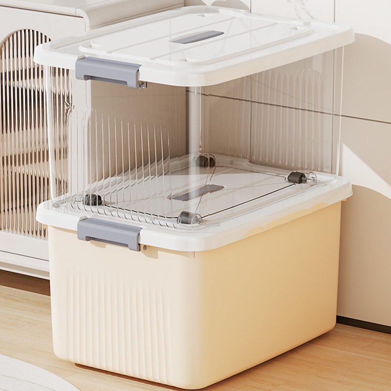 LF Plastic Storage Box Large Capacity Stackable Clothes Toys Organizer ...
