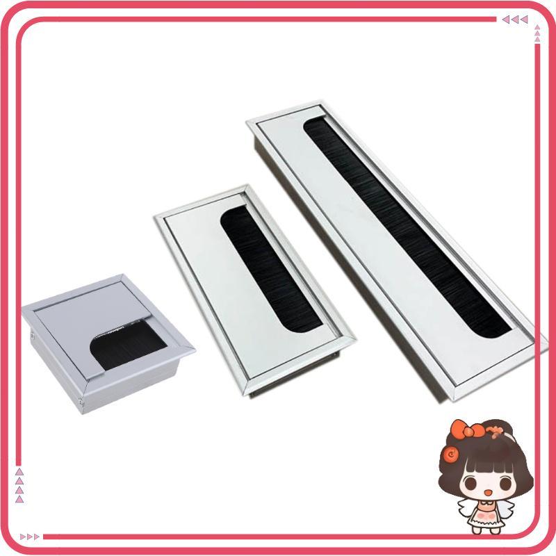Aluminum Square/Rectangle Desk Grommet, Cable Outlet Hole Cover for ...
