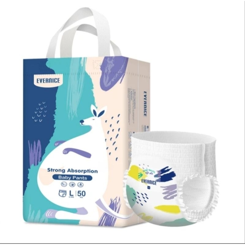 4XL & 5XL Diaper Pull up pants QShape 50pcs by Evernice | Shopee ...