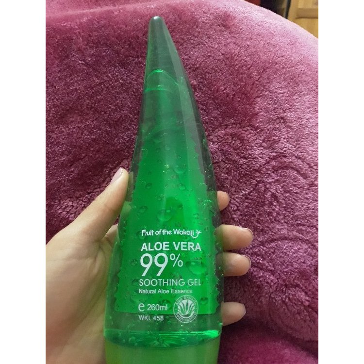 Fruit of the Wokali Aloe Vera 99% soothing gel 260ml | Shopee Philippines