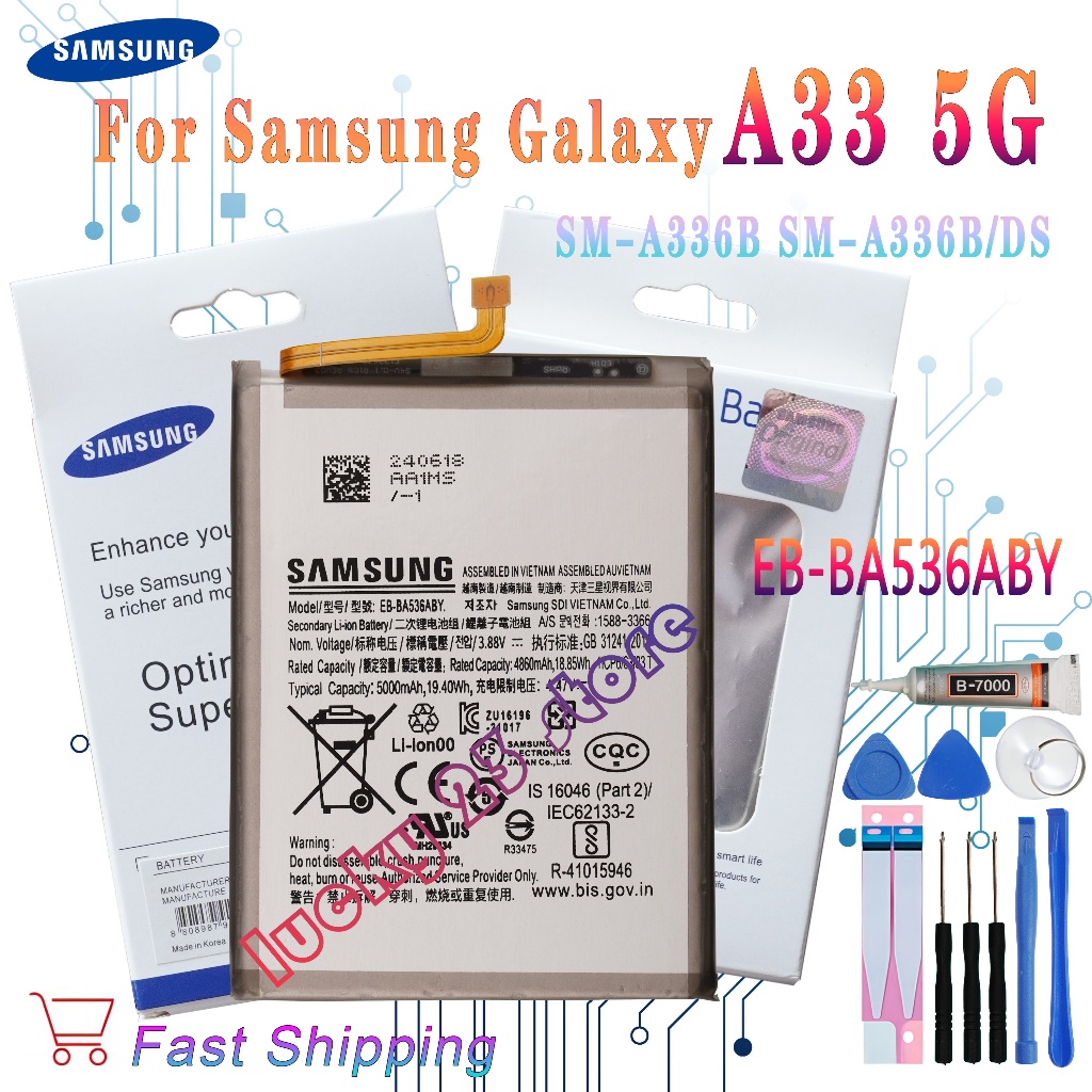 EB-BA536ABY 5000mAh Battery For Samsung Galaxy A33 5G SM-A336B SM-A336B ...