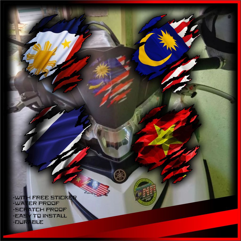 Scratch Sticker Design National Flag | Shopee Philippines