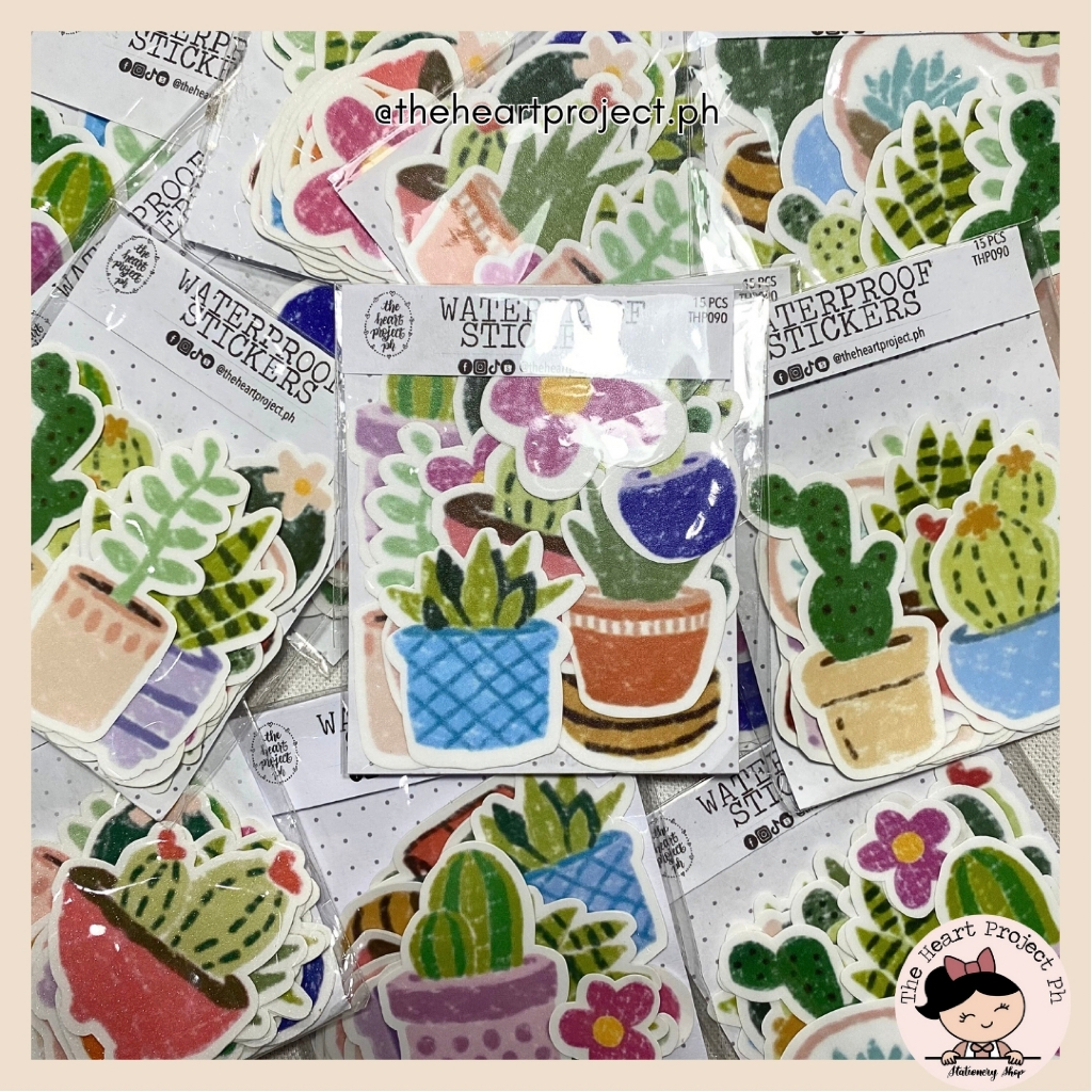 Waterproof Sticker Pack | Succulents | Shopee Philippines