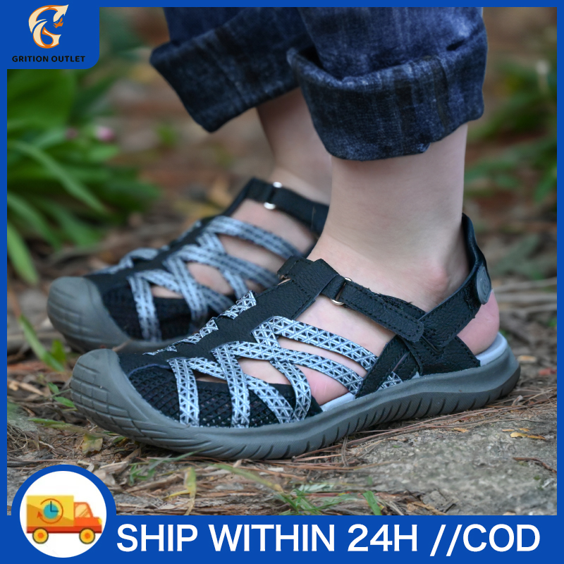 GRITION Hiking Sandals Women Closed Toe, Waterproof Lightweight ...