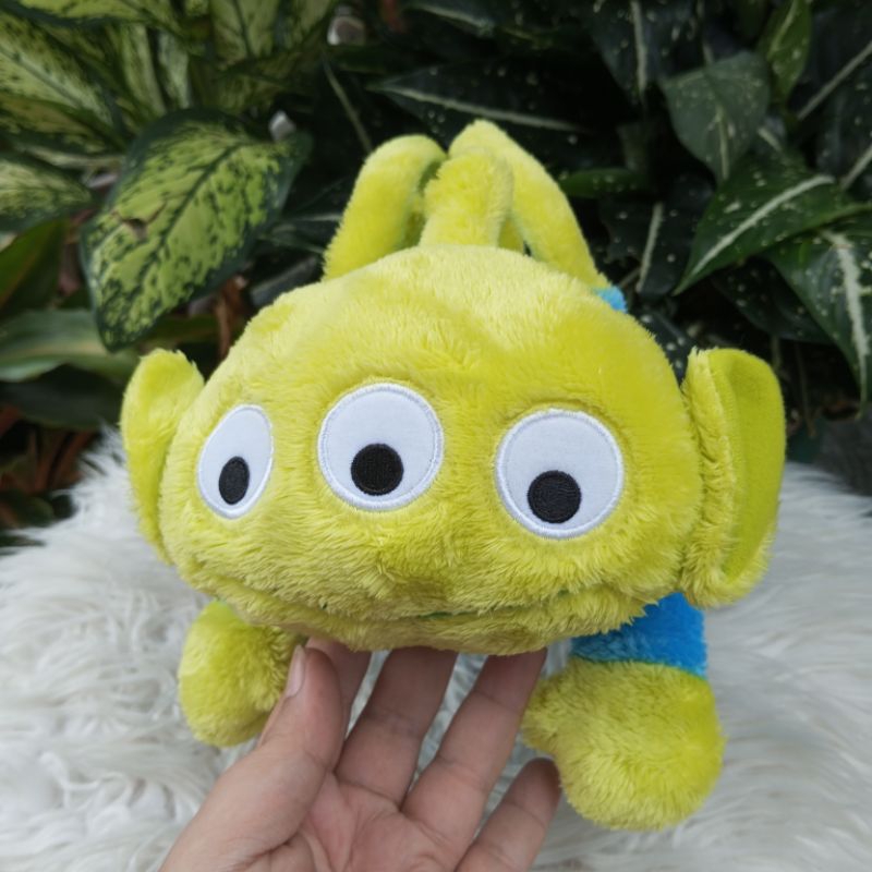 DISNEY Pixar Toy Story 3 Eyed Alien Little Green Men Bag Plush Toy ...