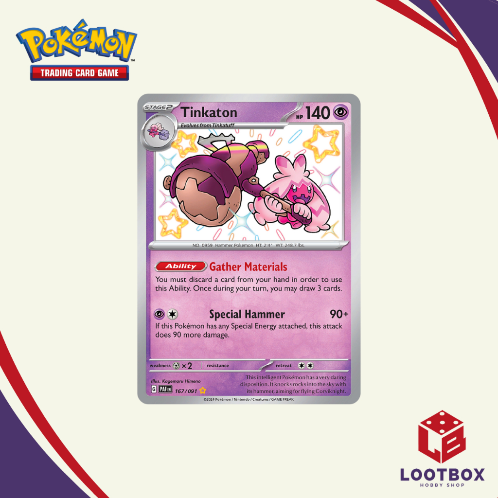 Pokemon Card Game: Tinkaton (Shiny Rare) - Paldean Fates | Shopee ...