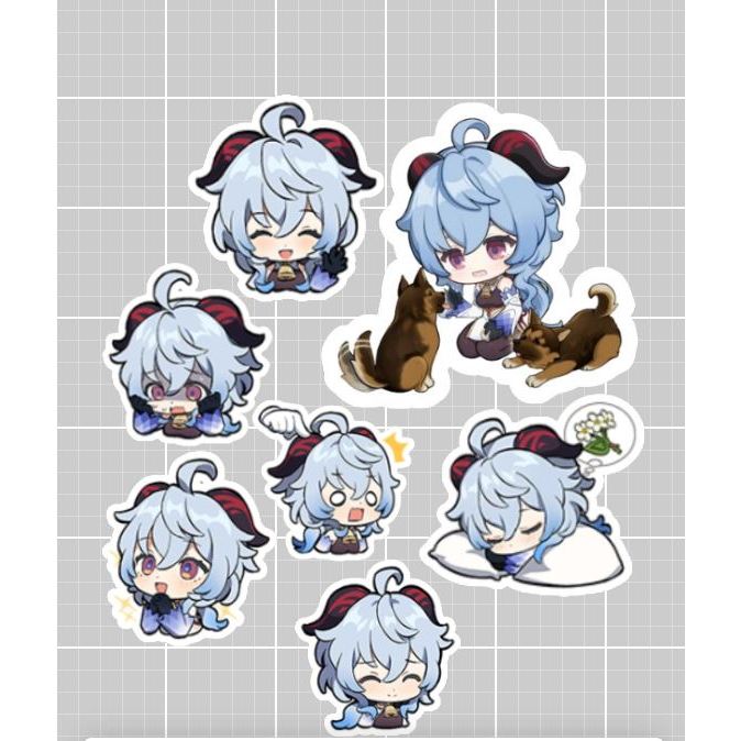 Genshin Impact Matte Waterproof Ganyu Sticker | Shopee Philippines