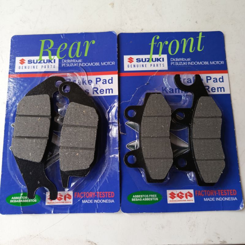 Suzuki Brake pad Raider carb front/rear | Shopee Philippines