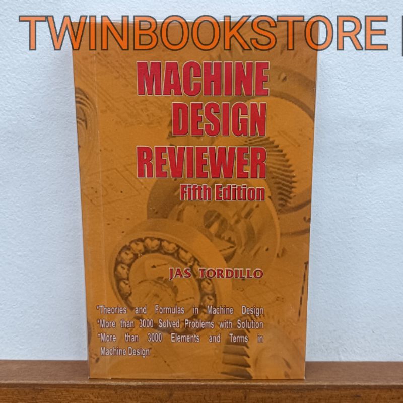 MACHINE DESIGN REVIEWER FIFTH EDITION BY JAS TORDILLO | Shopee Philippines
