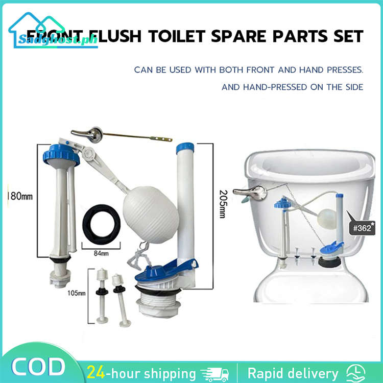 1 Set Toilet Flush Valve Tank Fittings Inlet Valve Float Ball Valve ...