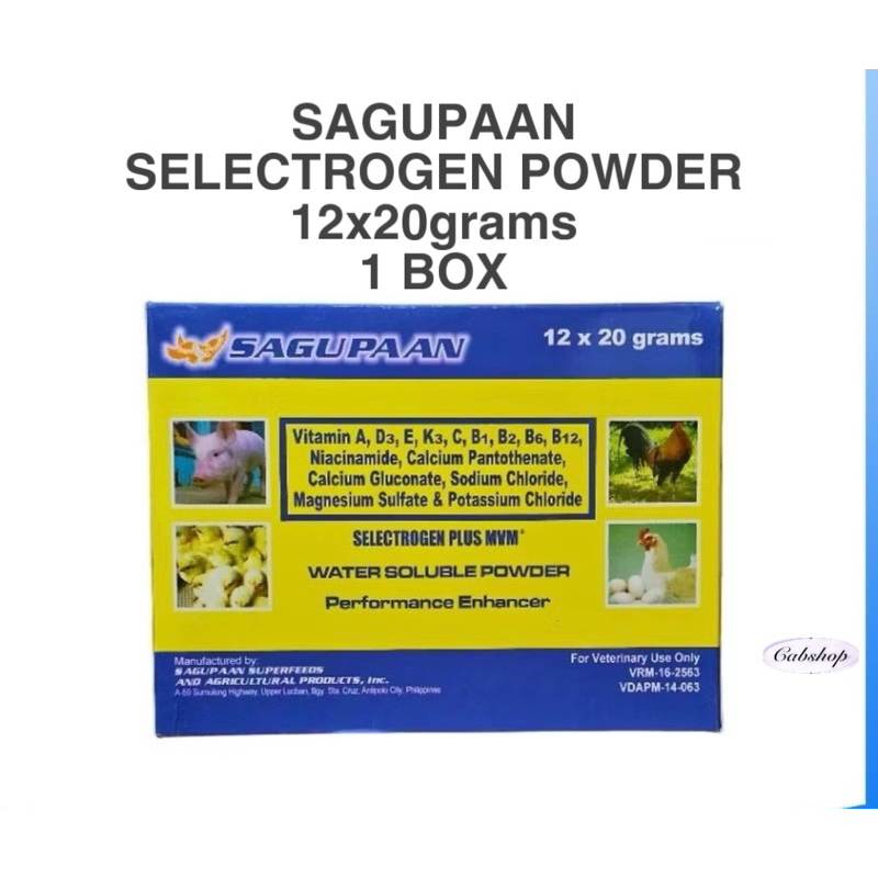 SAGUPAAN SELECTROGEN PLUS 12x20grams (1box) performance enhancer for ...