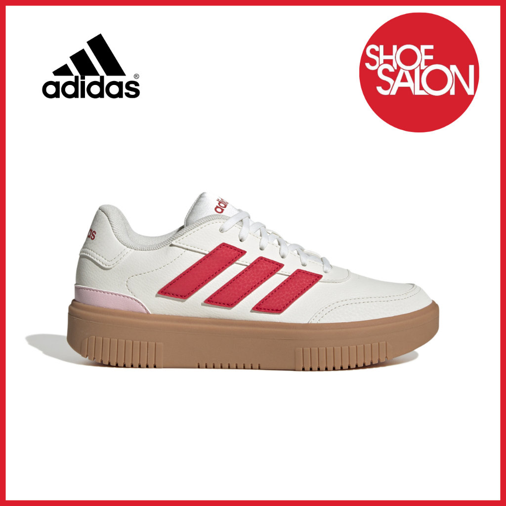 SHOE SALON Adidas COURTBLOCK BOLD Women's Shoes Core White/Pure Ruby ...