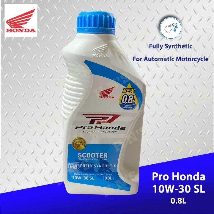 Honda Genuine Engine Oil Fully Synthetic 4T 10W-30 Scooter ( Pro Honda ...
