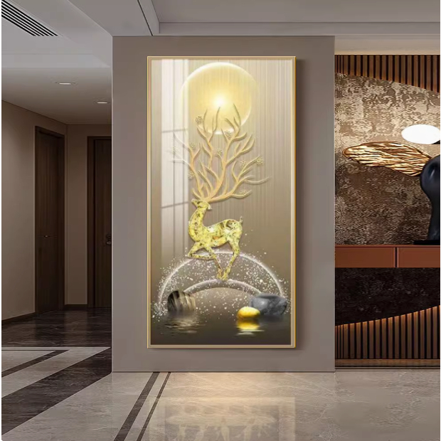 Modern and simple entrance hallway decorative paintings living room ...