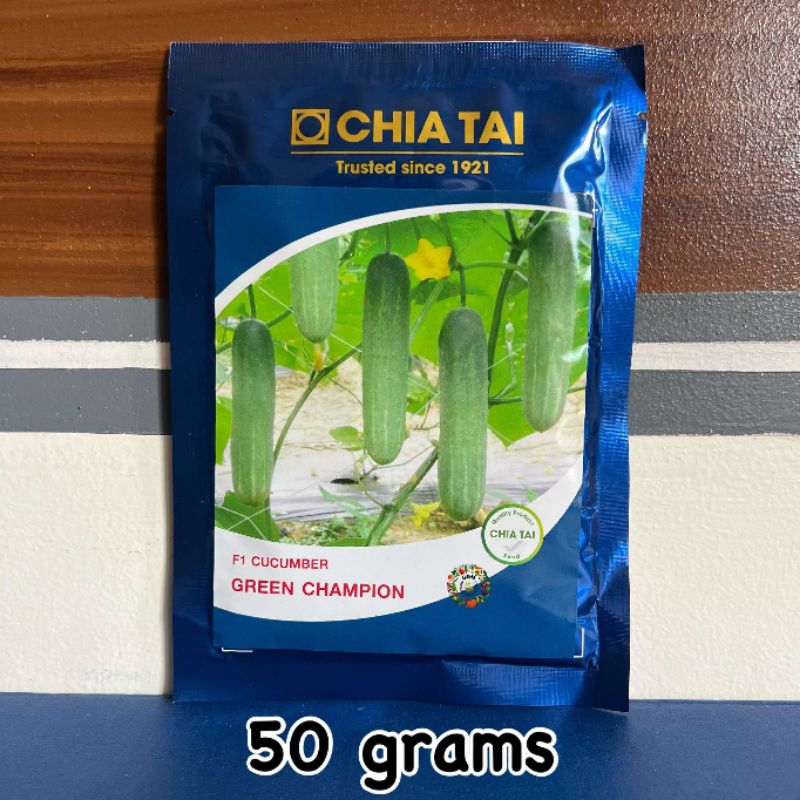 GREEN CHAMPION F1 (50g) CHIA TAI HYBRID CUCUMBER QUALITY VEGETABLE SEED ...