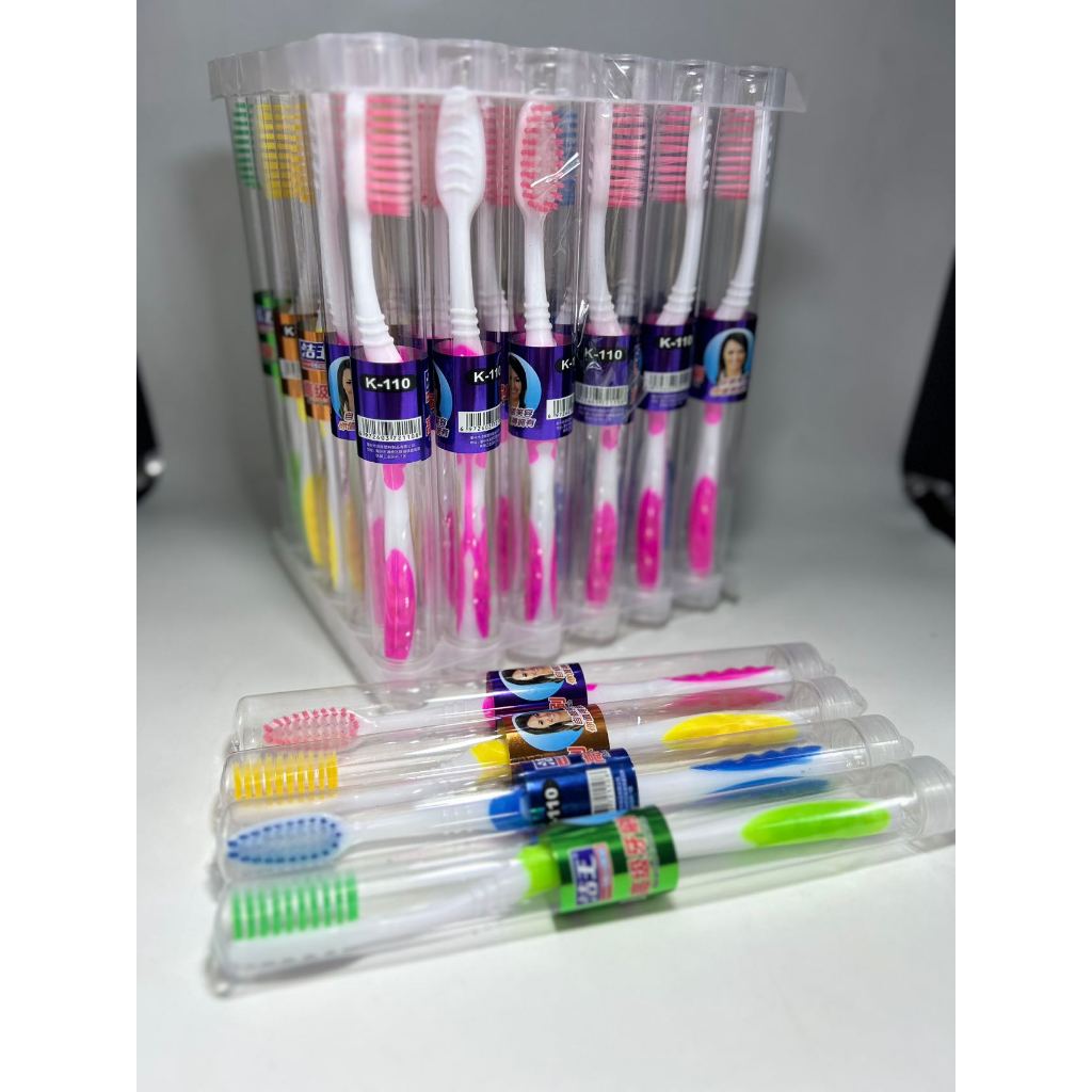 Soft Toothbrush Round box high quality Family Pack Elastic Gum Care ...