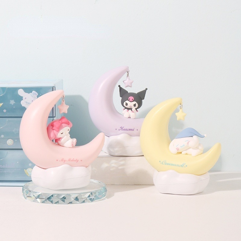 Sanrio MINISO LED Night Light Kuromi Cinnamoroll Rechargeable 3 Level ...