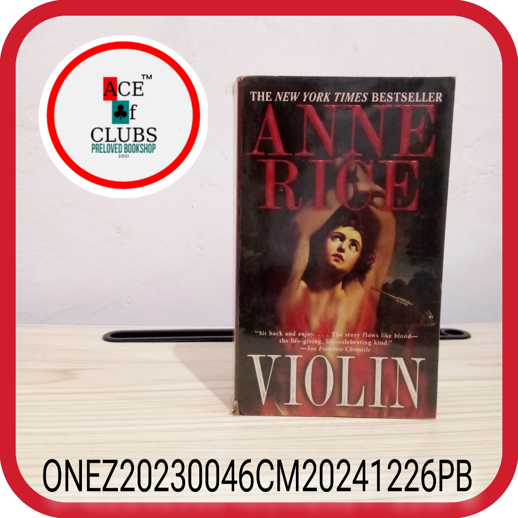 VIOLIN by Anne Rice (Preloved/Used) | Shopee Philippines