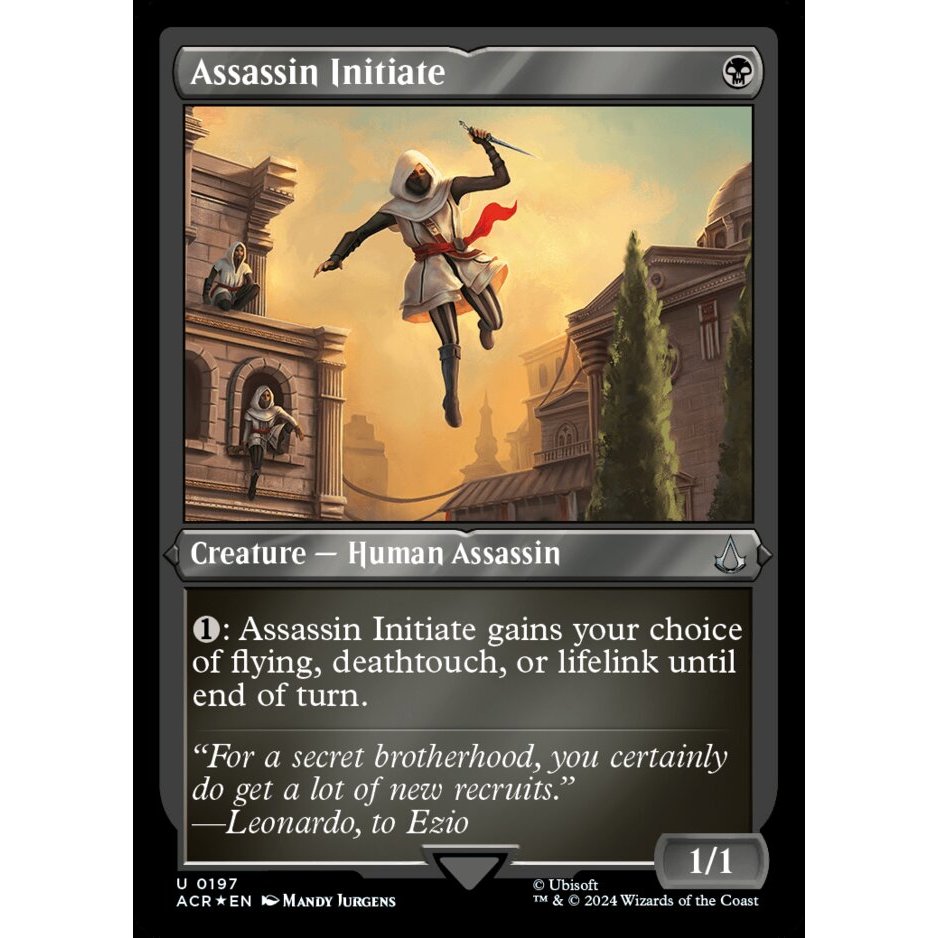 Assassin Initiate MTG - Universes Beyond: Assassin’s Creed (Foil Etched ...