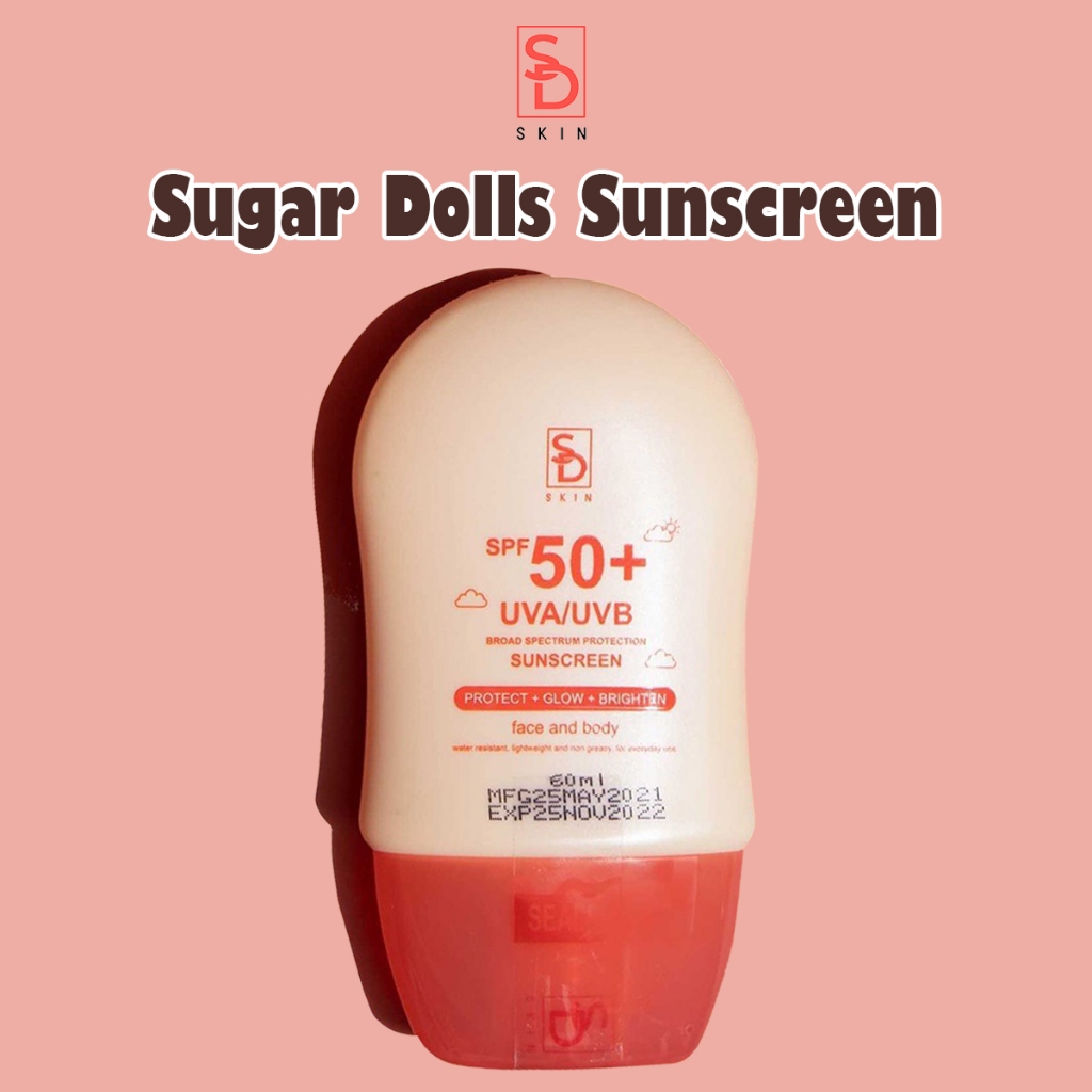 Sugar Dolls Sunscreen Sunblock SD Skin SPF 50+ UVA/UVB Face and Body ...