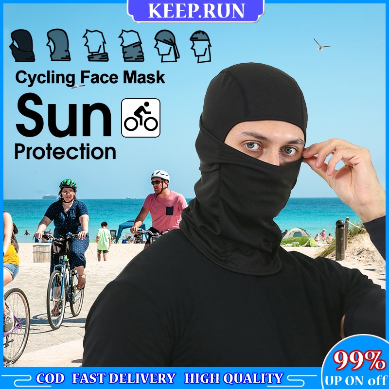 Motorcycle Sun Protection Full Face Mask Mesh Airsoft Mask Bicycle ...