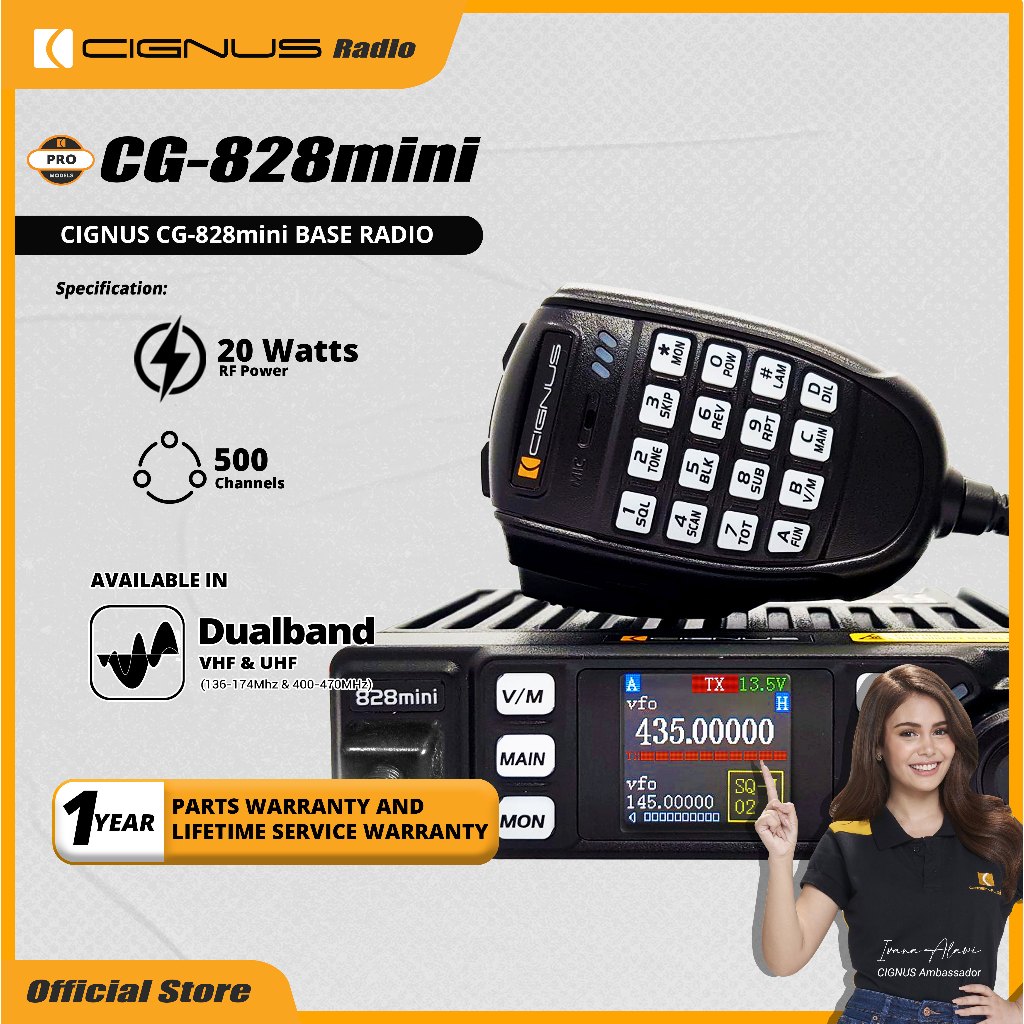 CIGNUS CG-828 MINI BASE RADIO | Shopee Philippines