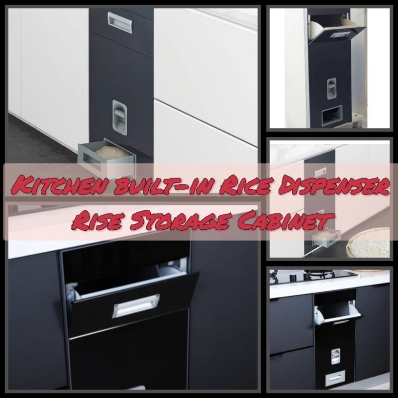 KITCHEN BUILT-IN RICE DISPENSER RICE STORAGE CABINET | Shopee Philippines