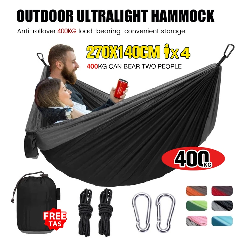 Hammock Duyan Camping Hiking Double Outdoor Portable equipment WIth ...