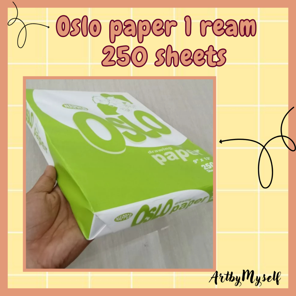 Oslo drawing paper 1 ream 250 sheets 9 x12" | Shopee Philippines
