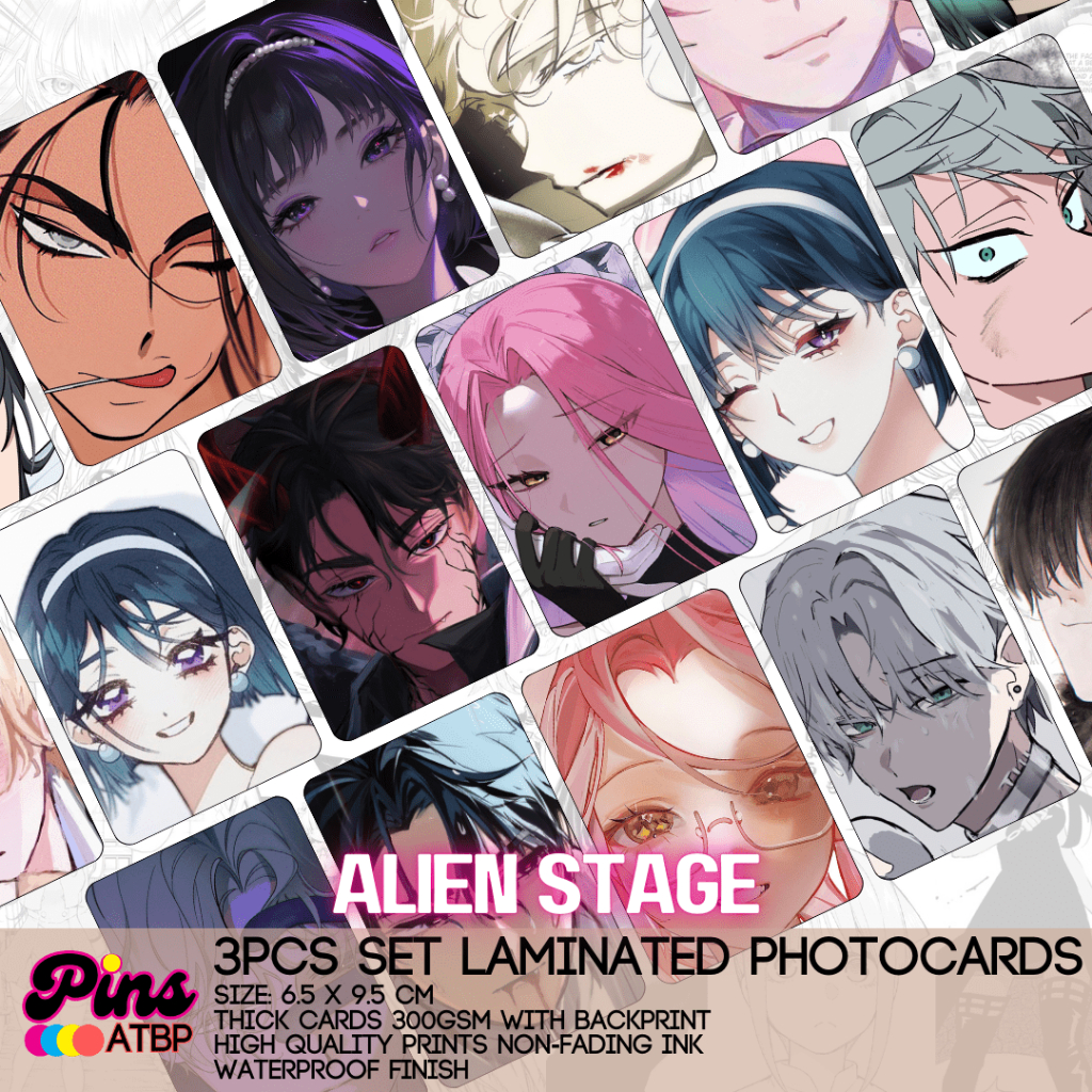 3pcs Alien Stage Set 1 Anime Photocards Set Pins Atbp Shopee Philippines