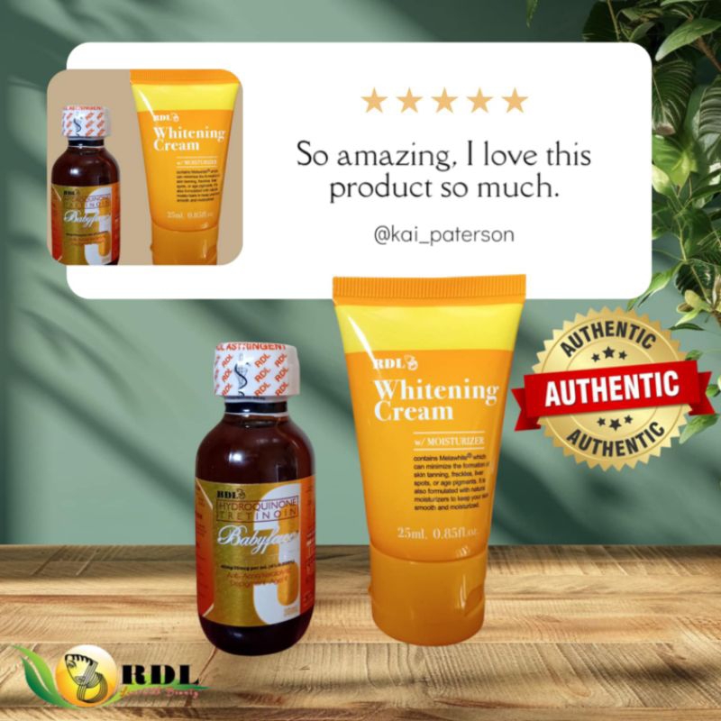 RDL SET WITH ASTRINGENT AND WHITENING CREAM | Shopee Philippines