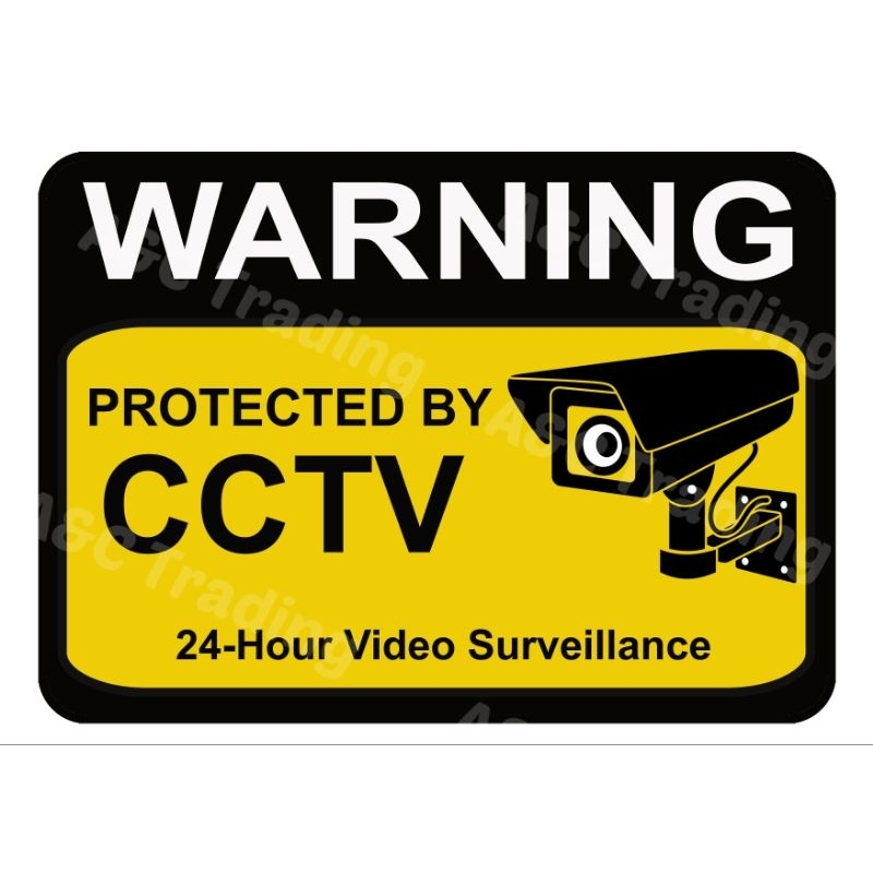 CCTV Warning A4 Sized Laminated Signage | Shopee Philippines