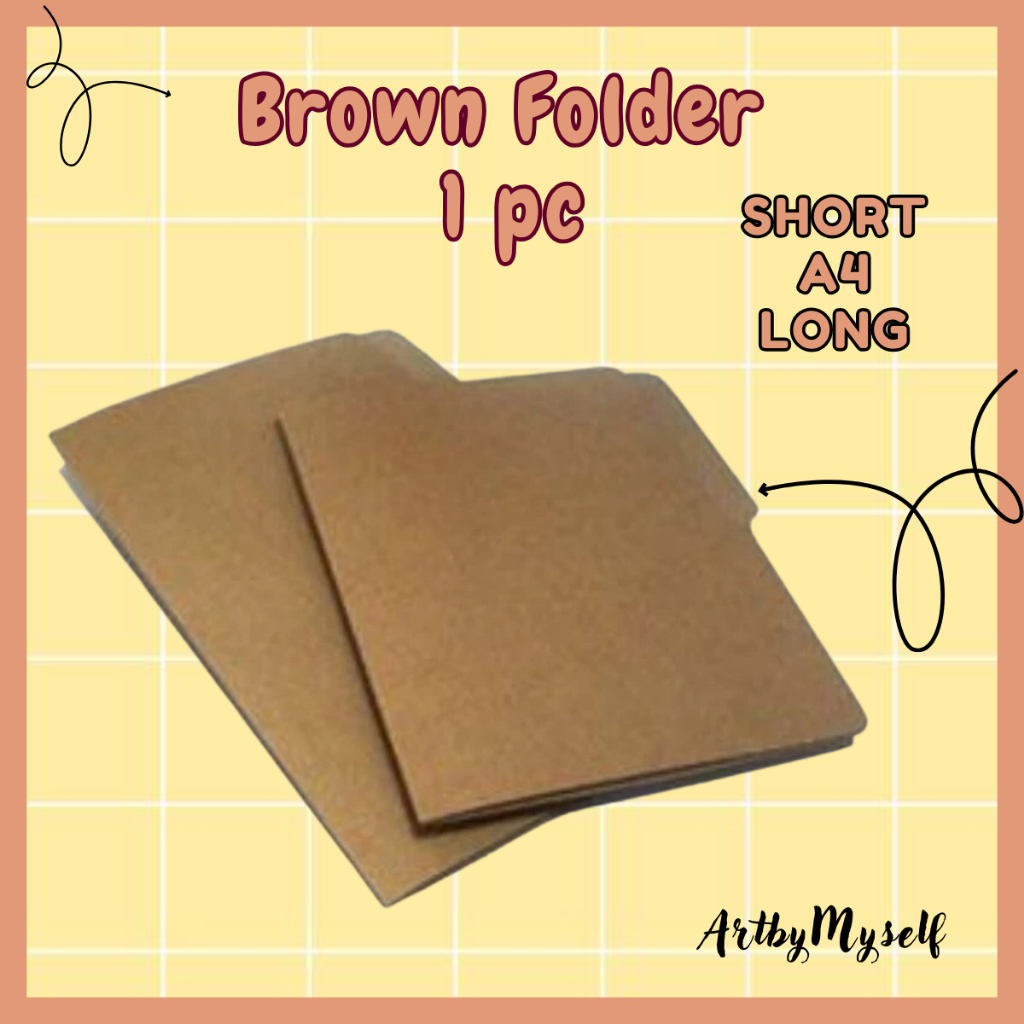 Brown folder 1pc short/A4/long | Shopee Philippines