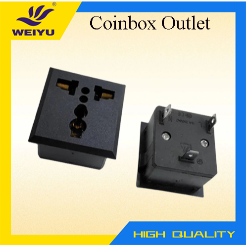 OUTLET 1 GANG ALL PURPOSE 13A250VAC Coinslot Box / Pisonet Coin Box ...