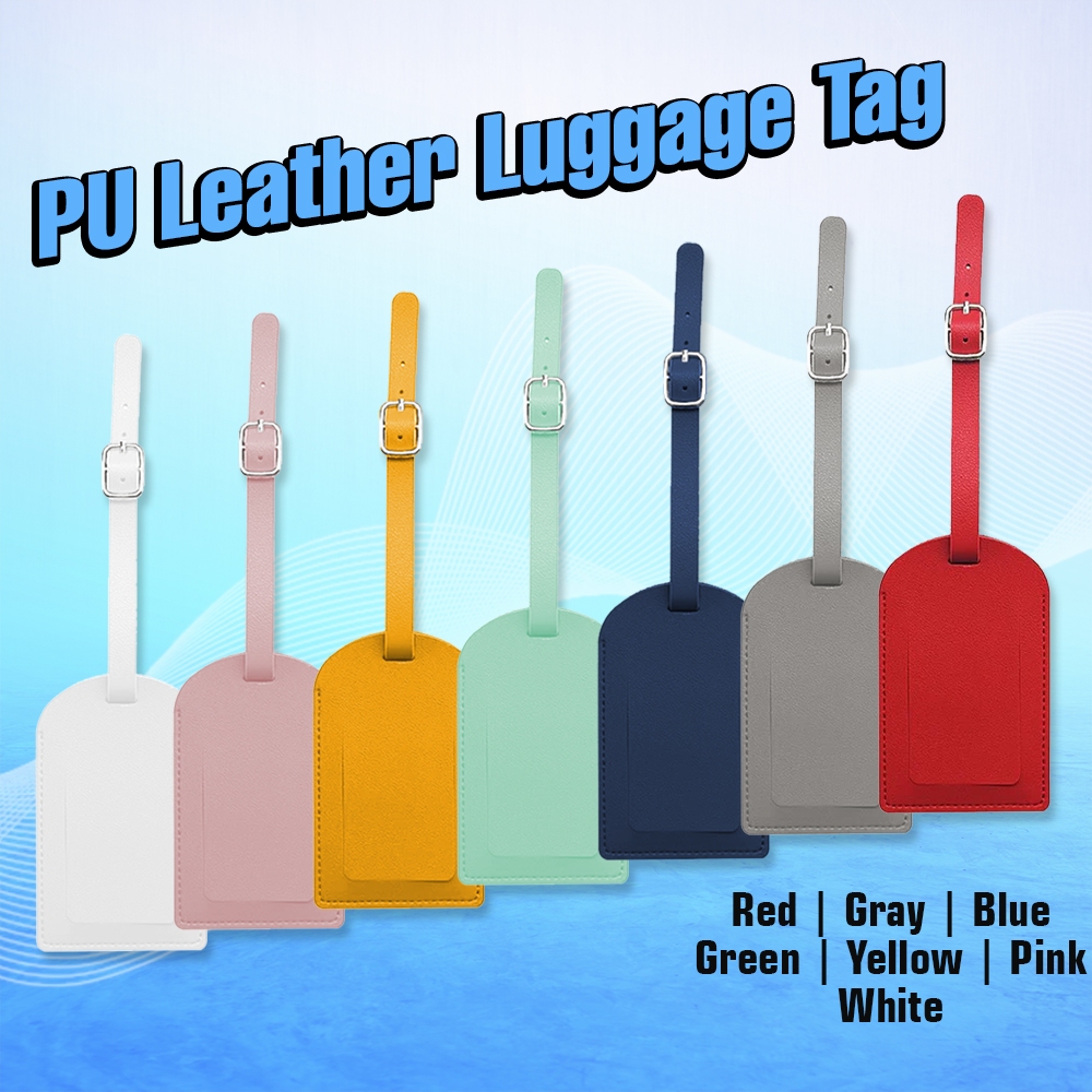 Luggage Tag Colorful Handbag Label Airplane Check-in PU Leather ...