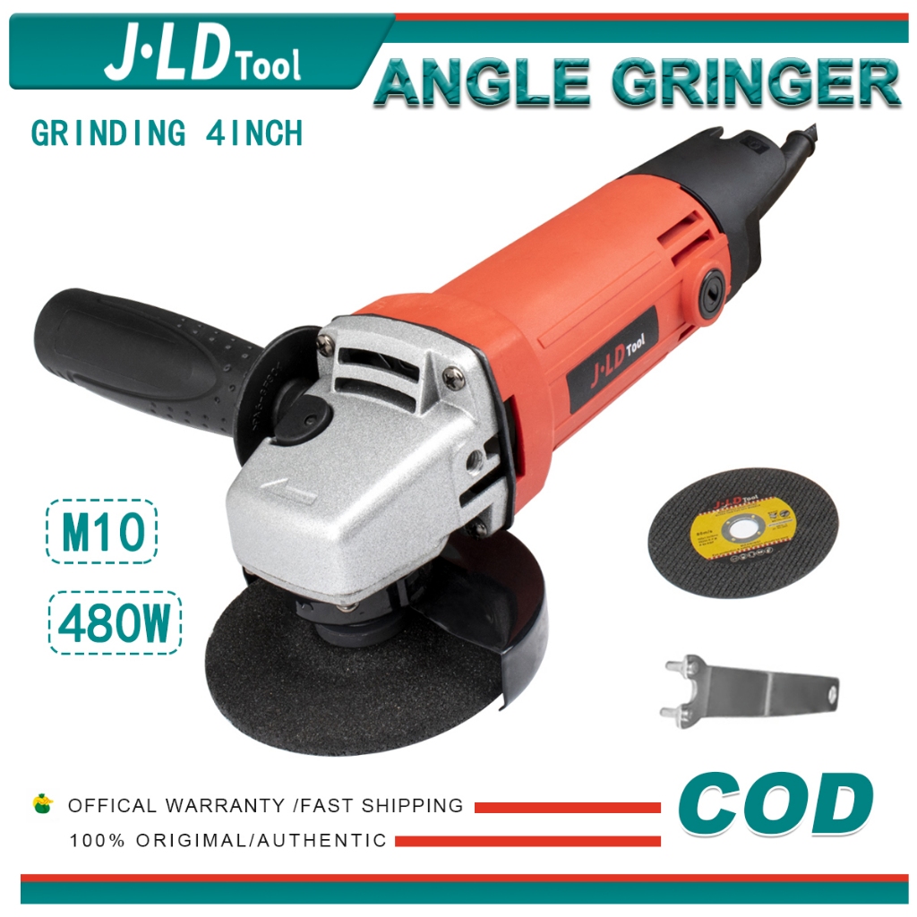 JLD Angle Grinder 480W 4inch Hand Grinder Multi-functional cutting and ...