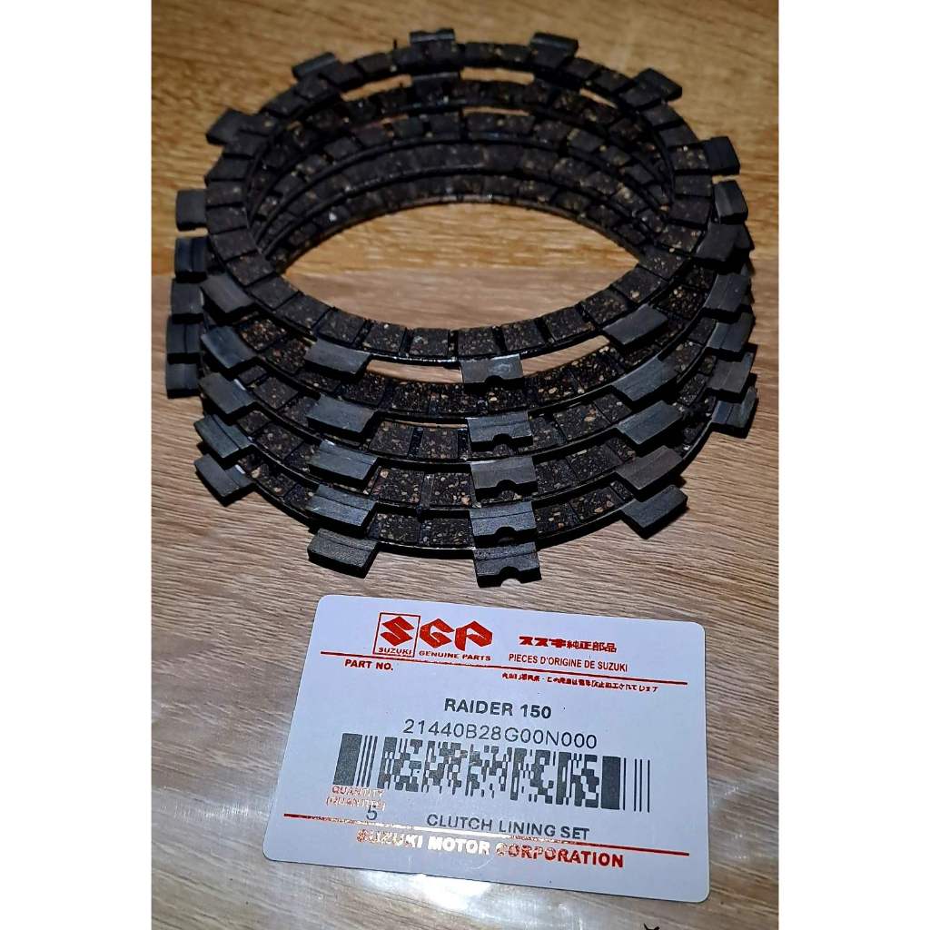CLUTCH LINING SET SUZUKI RAIDER 150 CARB GIXXER 150 21440B28G00N000 ...