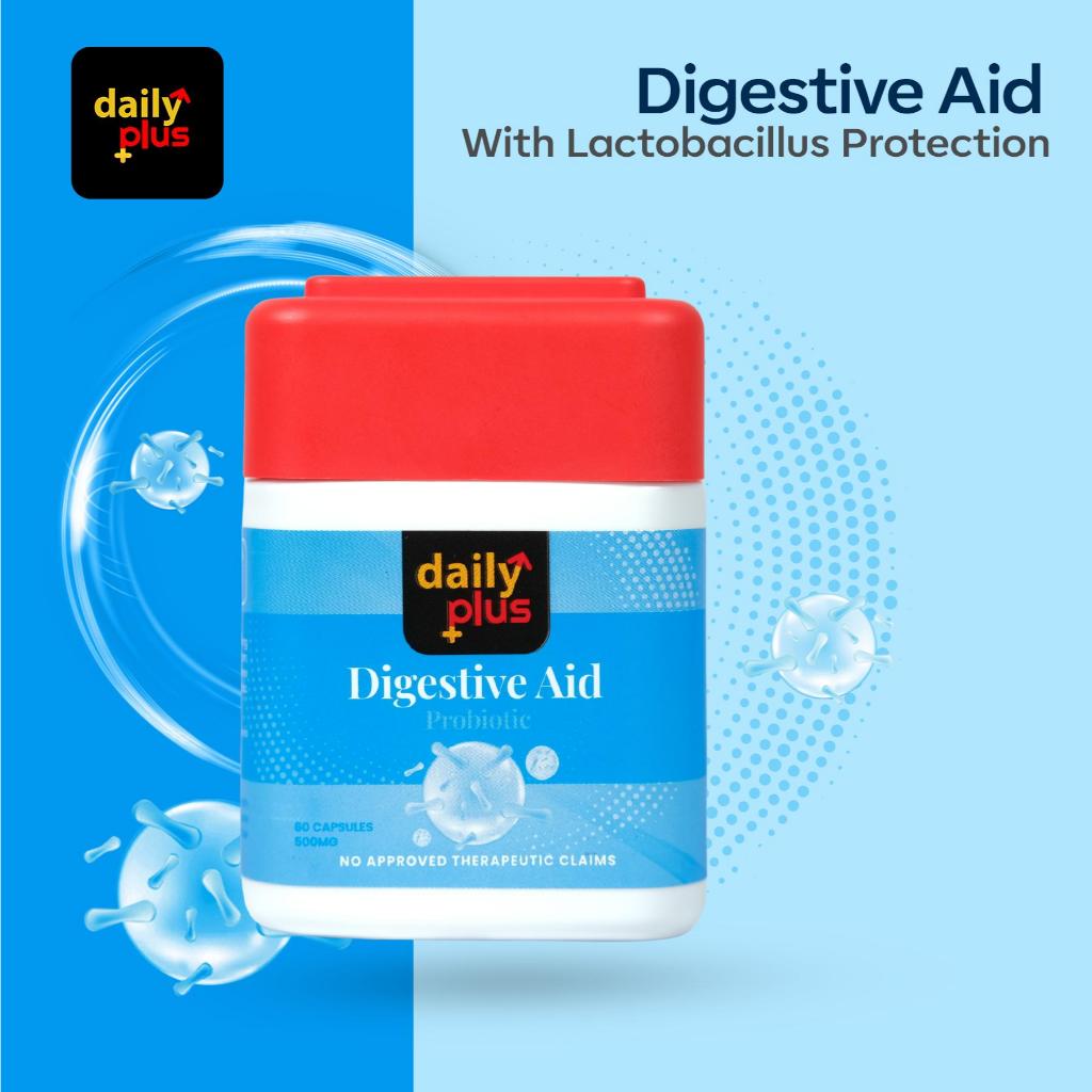 Daily Plus Digestive Aid Supplement Probiotic Capsule For Adult ...