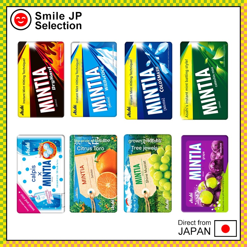 Asahi Mintia series (50pcs / 7g) Dry Hard / Cold Smash / Wild & Cool / Grape / Calpis / Setoka ...