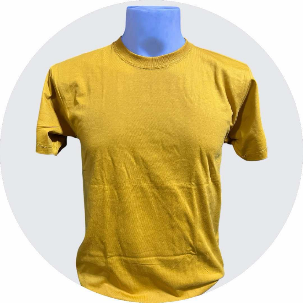 MUSTARD Color Plain Shirt (UNISEX STANDARD SIZE) | Shopee Philippines