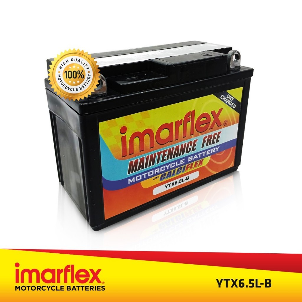 Imarflex Battery for Motorstar MSX - YTX6.5L-B ( Dry Charged) | Shopee ...