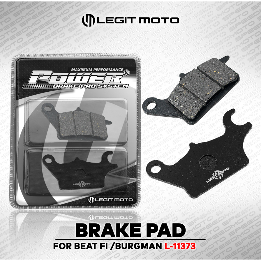 LEGITMOTO HEAVY DUTY ALLOY BRAKE PAD SET FOR NMAX MIO 125 AERO MIO ...