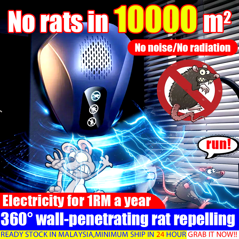 Three drive modes rat repellent for home mouse trap small rats ...