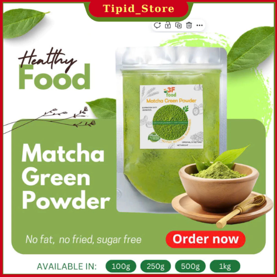 3F Food Pure Unsweetened Matcha Powder 50g / 250g Keto Low Carb ...