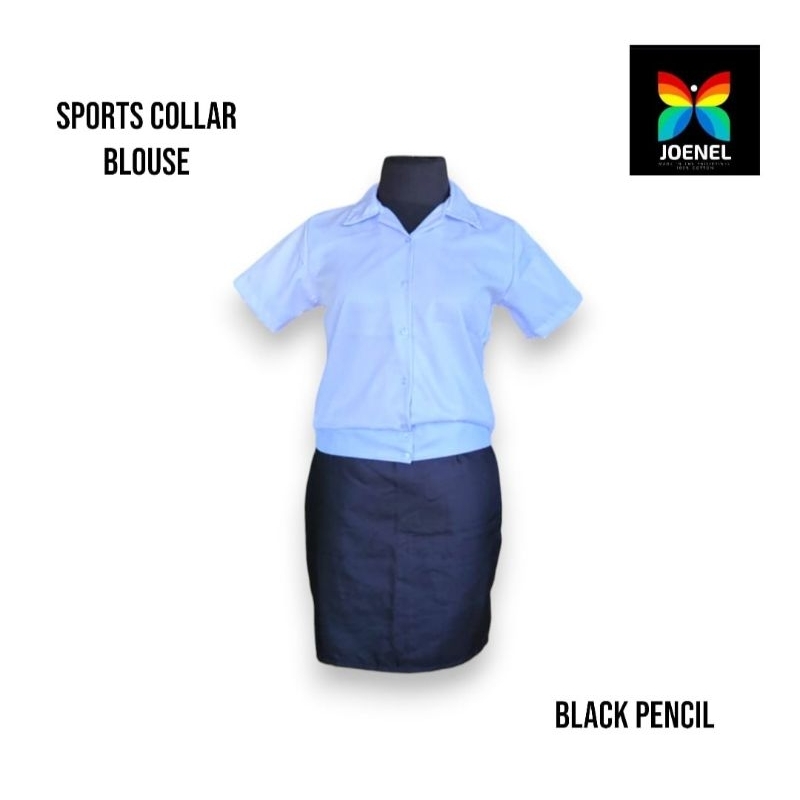 Joenel school and office uniform Peachtwill sports collar blouse palda ...