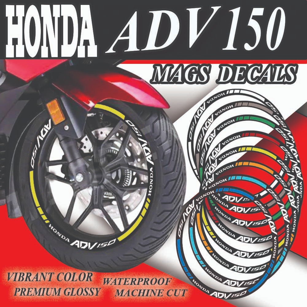 HONDA ADV COMPLETE SET MAGS STICKER /HONDA ADV MOTORCYCLE MAGS NEW ...
