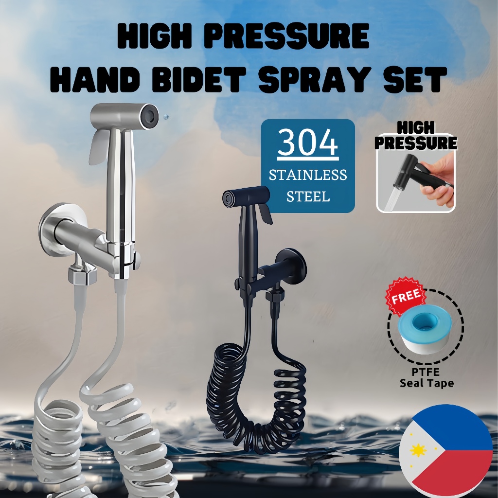 304 stainless steel angle valve bidet sprayer set with bidet sprayer ...
